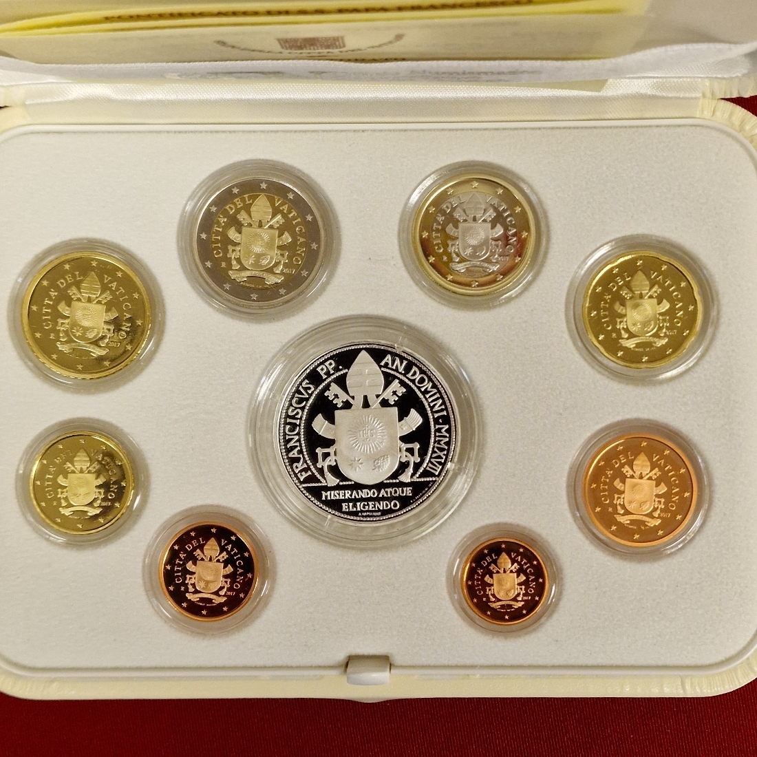 Vatikan Papst Franziskus 3,88 Euro Kursmünzen, 20 Euro Silber Gedenkmünze 2017 1 Cent - 2 Euro ...