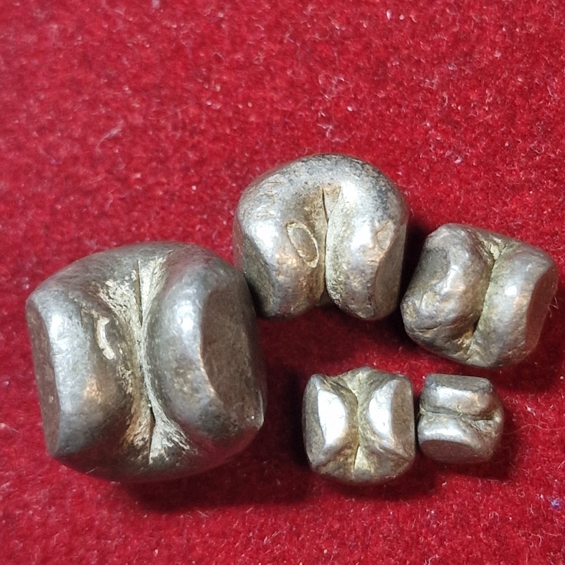 Siam Thailand Set 1 Baht, 1/2, 1/4, 1/8, 1/16 5 Coins o. J. ND 19. Jhdt ...