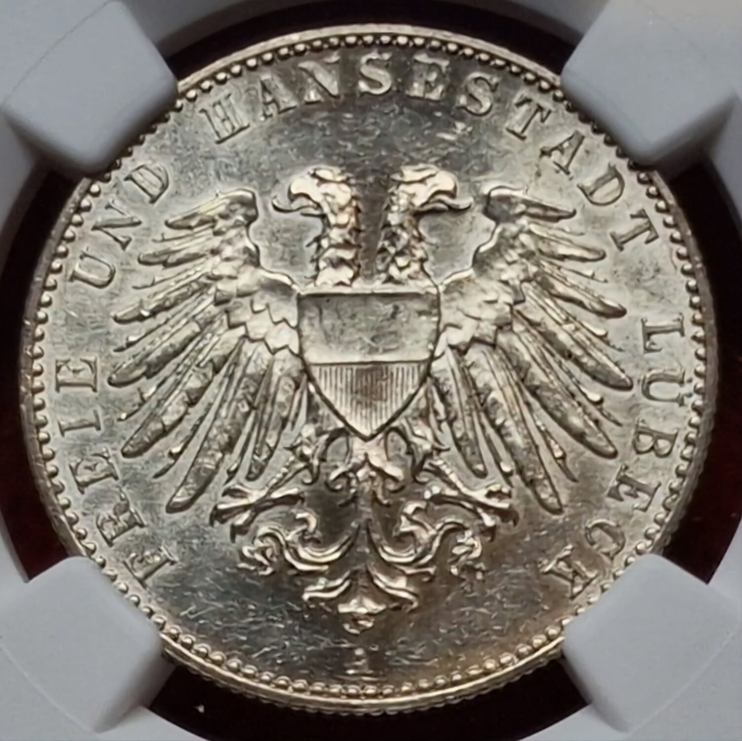 Lübeck Freie undHansestadt Kaiserreich Germany 1901 A Lübeck 2 Mark ...