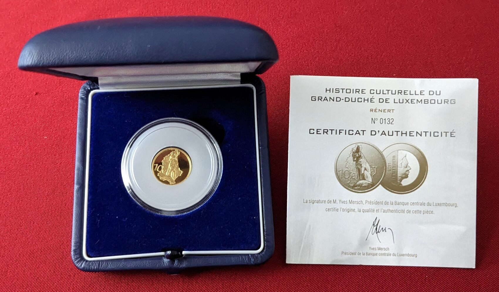 Luxemburg 10 Euro Goldmünze 1/10 Unze 2011 Renert - Fuchs Proof with ...