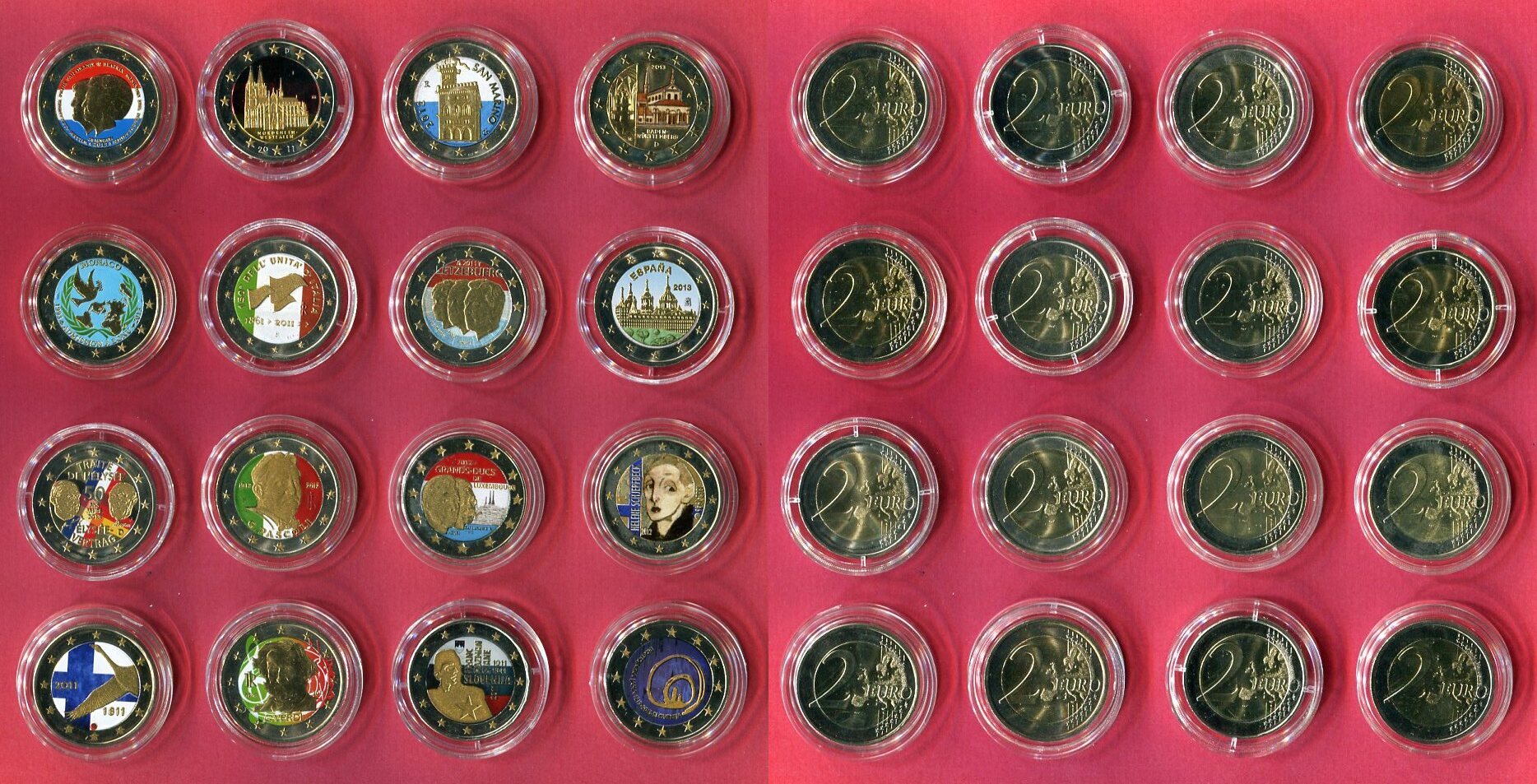 Diverse Euro L nder 16 X 2 Euro 2011 2013 16 Offizielle 2 Eurom nzen