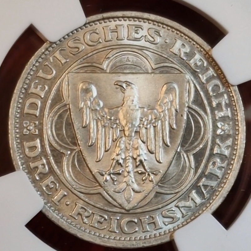 Deutschland Weimarer Republik Germany 3 Mark Commemorative Coin 1931 A ...