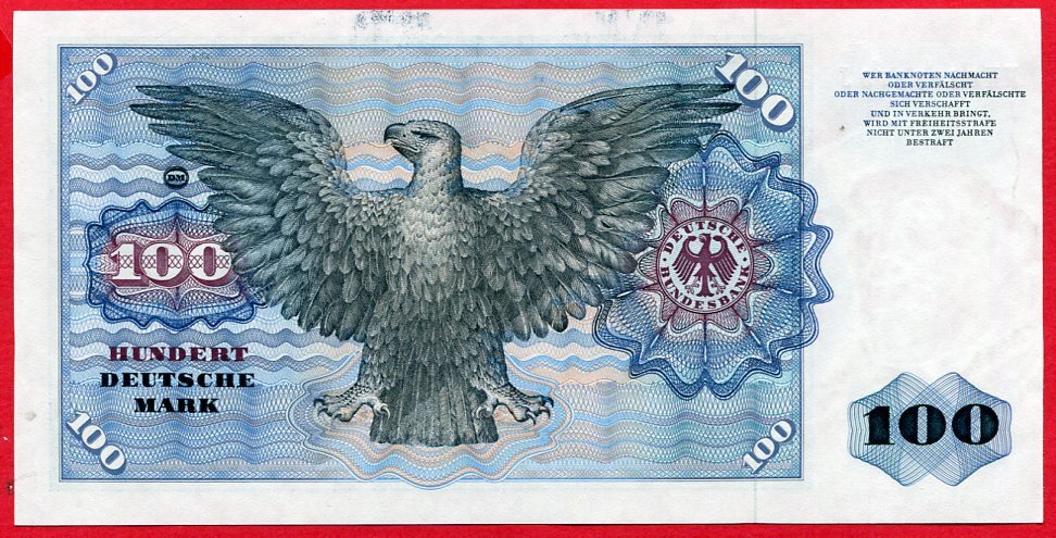 BRD,Deutsche Bundesbank 100 DM Deutsche Mark 2.1.1980 Kosmograph ...