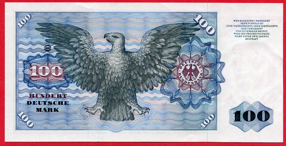 BRD,Deutsche Bundesbank 100 DM Deutsche Mark 1970 Kosmograph Sebastian ...