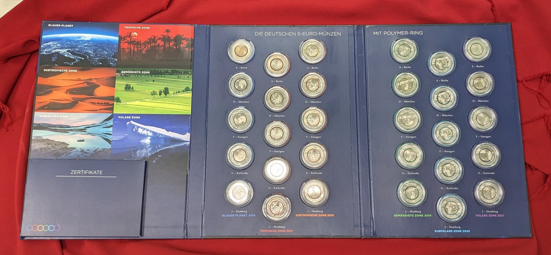 Bundesrepublik Deutschland 30 x 5 Euro Münzen - alle Prägestätten 2016 ...