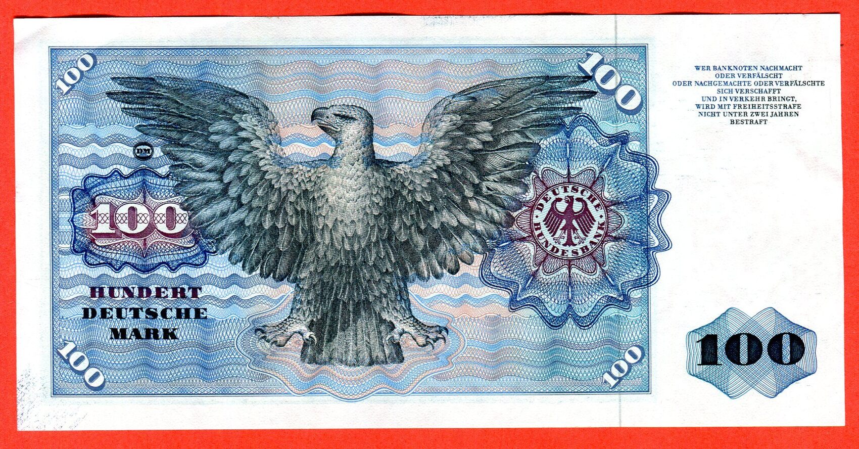 BRD, Deutsche Bundesbank 100 DM Deutsche Mark 1980 Kosmograph Sebastian ...