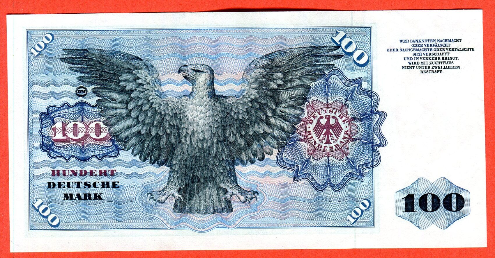 BRD, Deutsche Bundesbank 100 DM Deutsche Mark Banknote 1960 Kosmograph ...