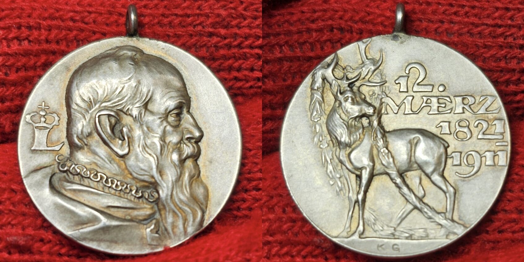 Germany Deutschland Karl Götz Medaille Silvermedal Silbermedaille 1911 ...