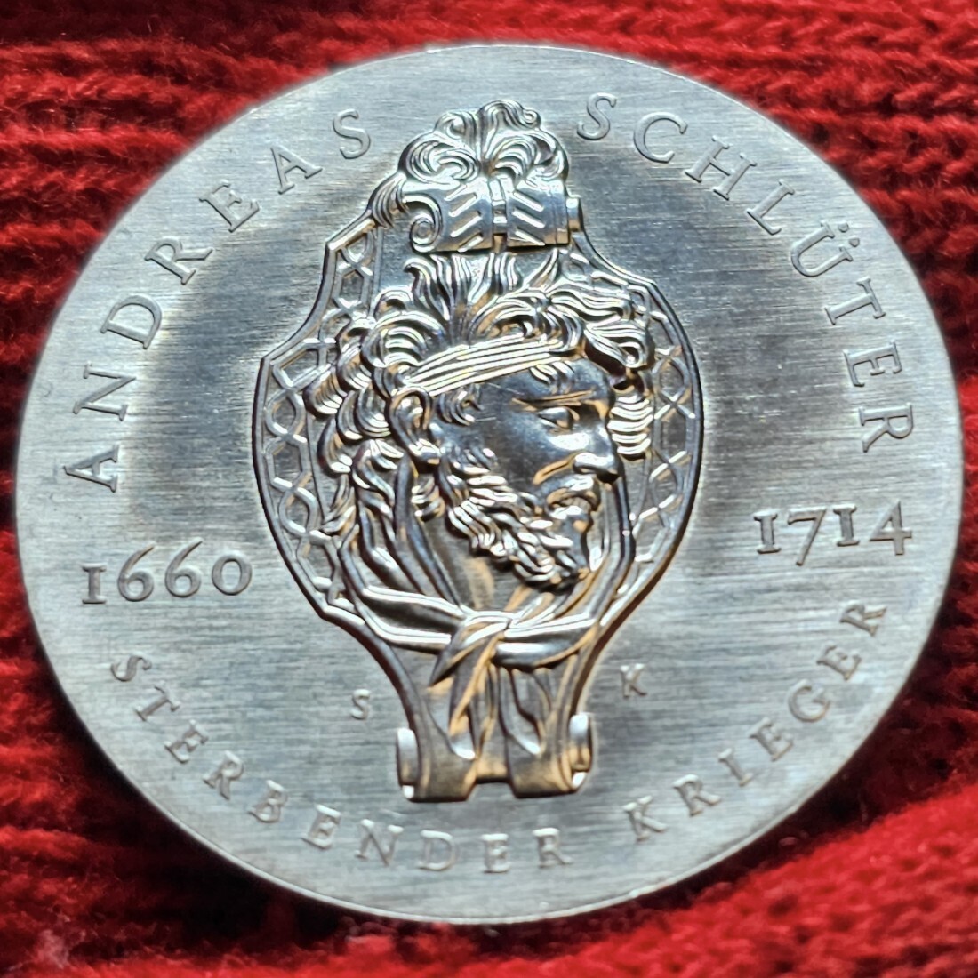 Deutsche Demokratische Republik 20 Mark Gedenkmuenze 1990 275. Todestag ...