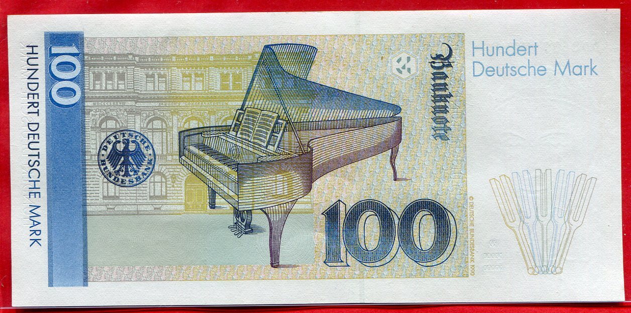 Bundesrepublik Deutschland 100 Deutsche Mark 1991 Clara Schumann ...