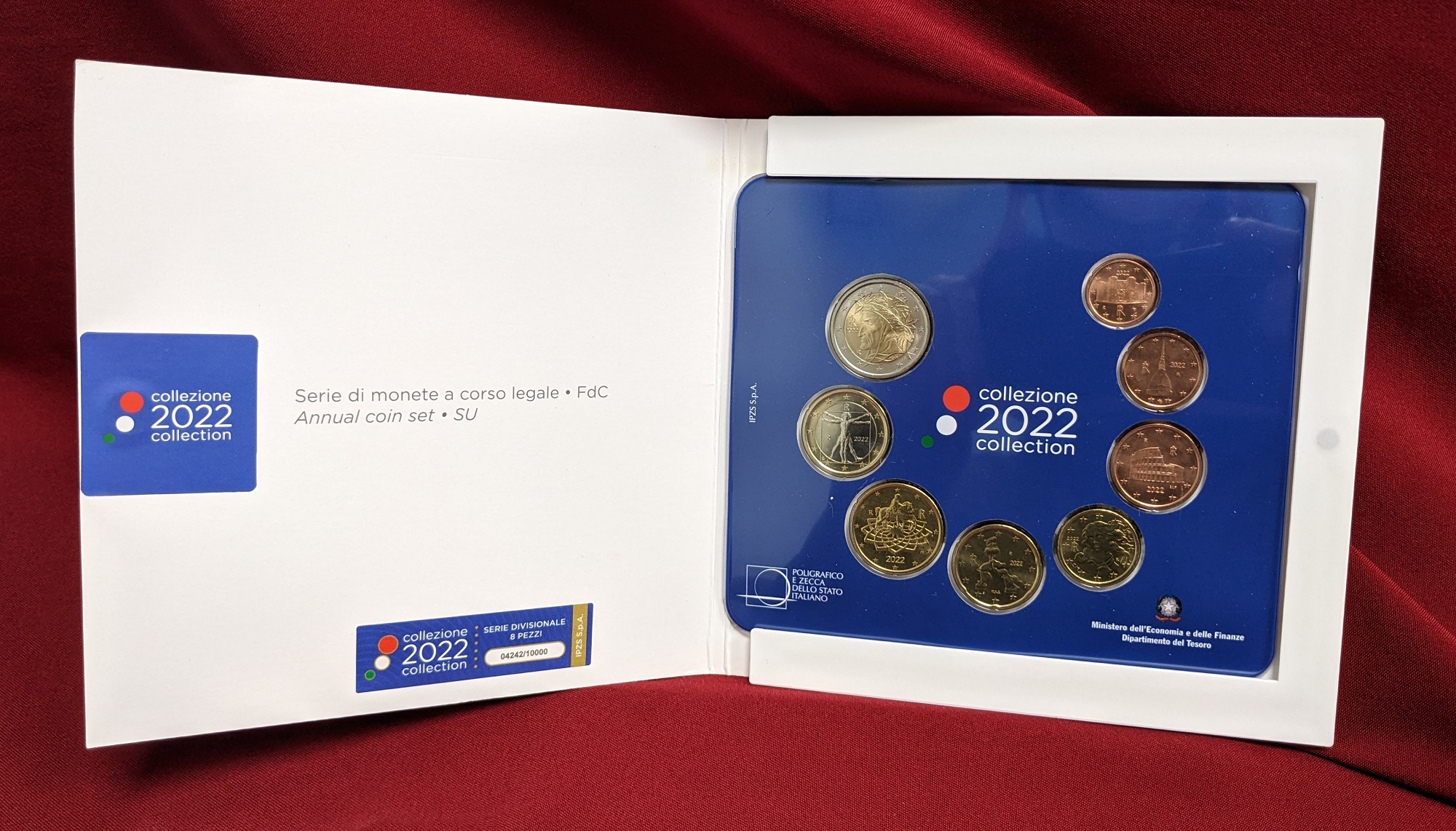 Italien je Satz 3,88 Euro bzw. 5,88 Euro - 1 x 8,88 Euro 2002-2022 21 ...