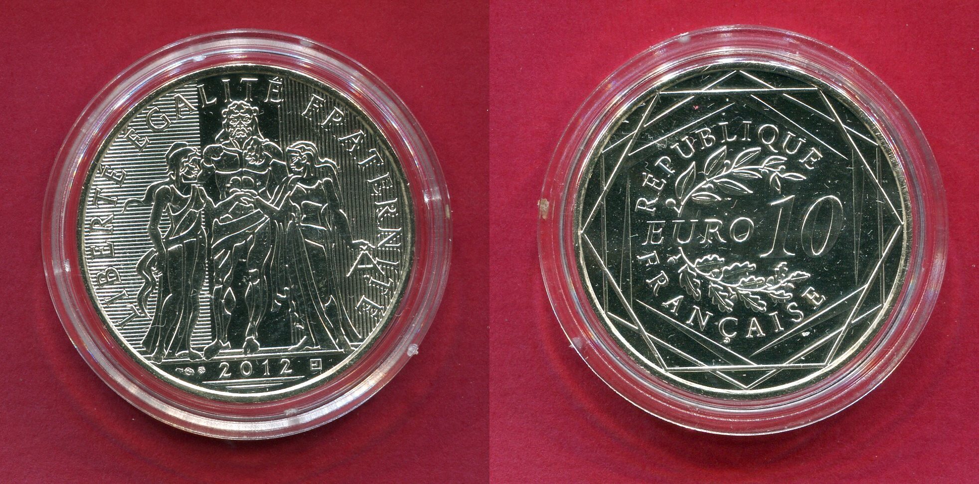 Frankreich 10 Euro Silbermünze 2012 Herkules BU in capsule | MA-Shops