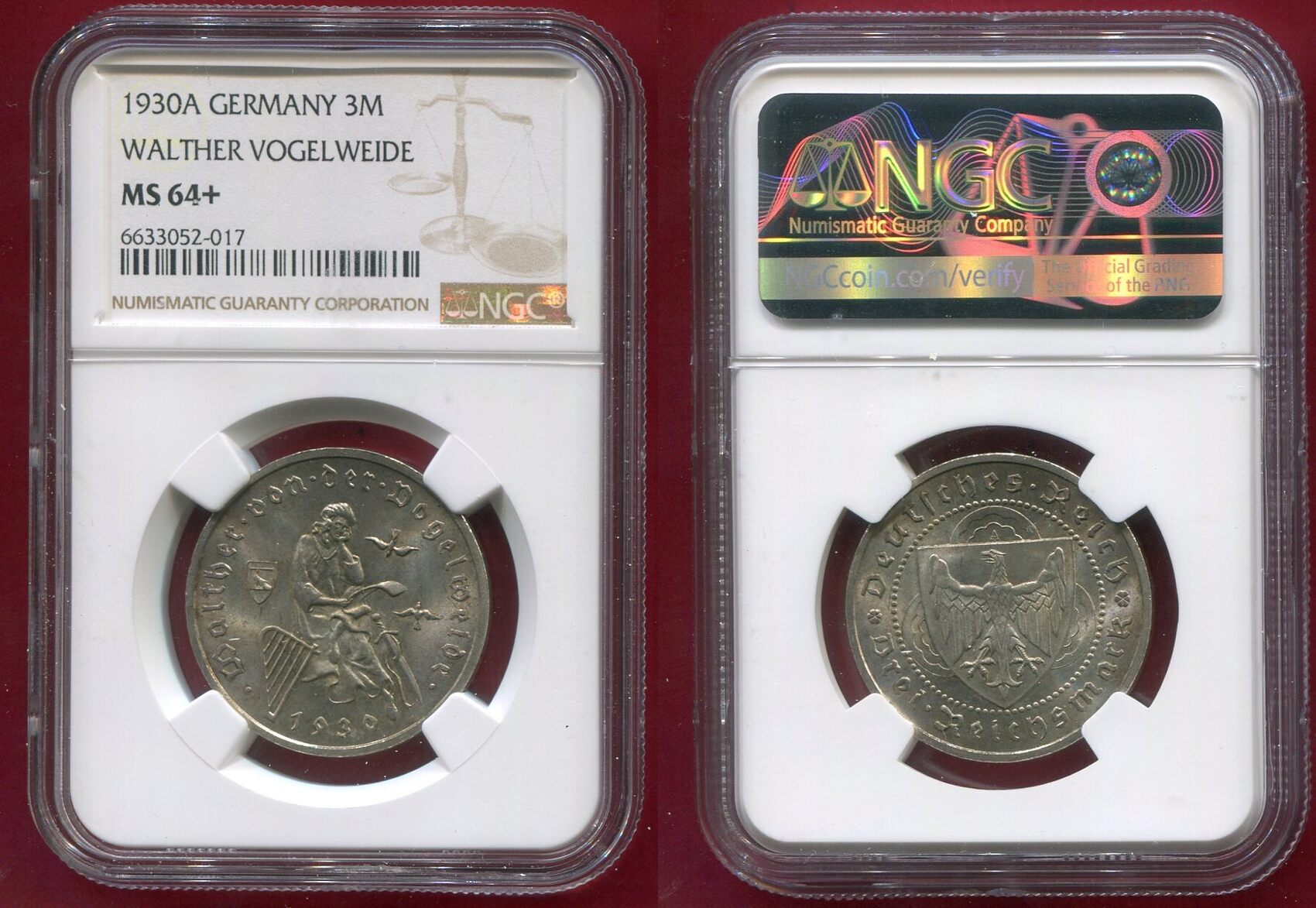 Deutschland Weimarer Republik Germany 3 Mark 1930 A Silbergedenkmünze ...