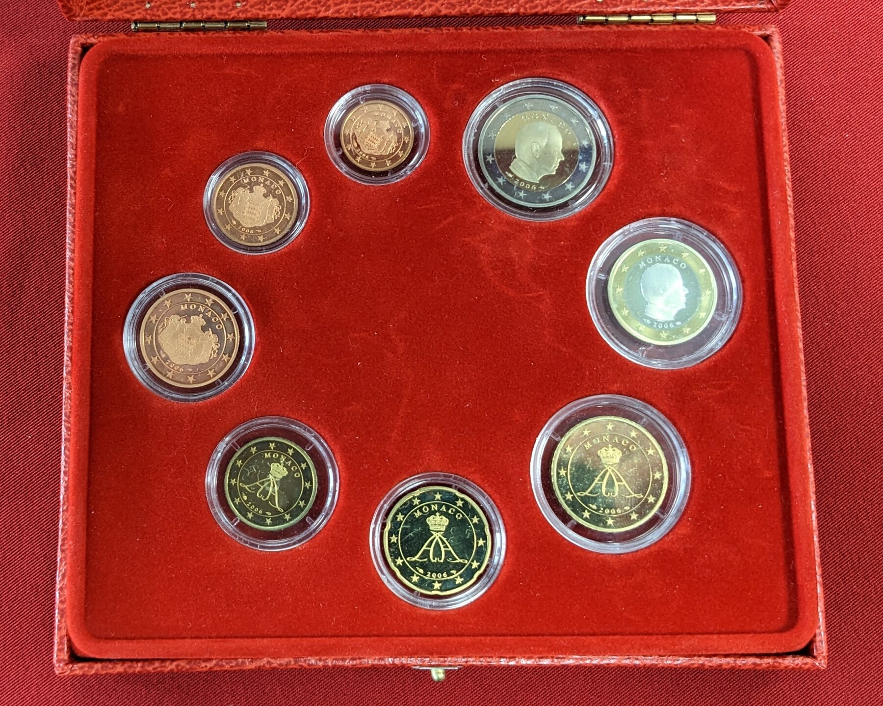 Monaco 3,88 Euro PP 2006 Kursmünzensatz Proof with carton, box & coa ...