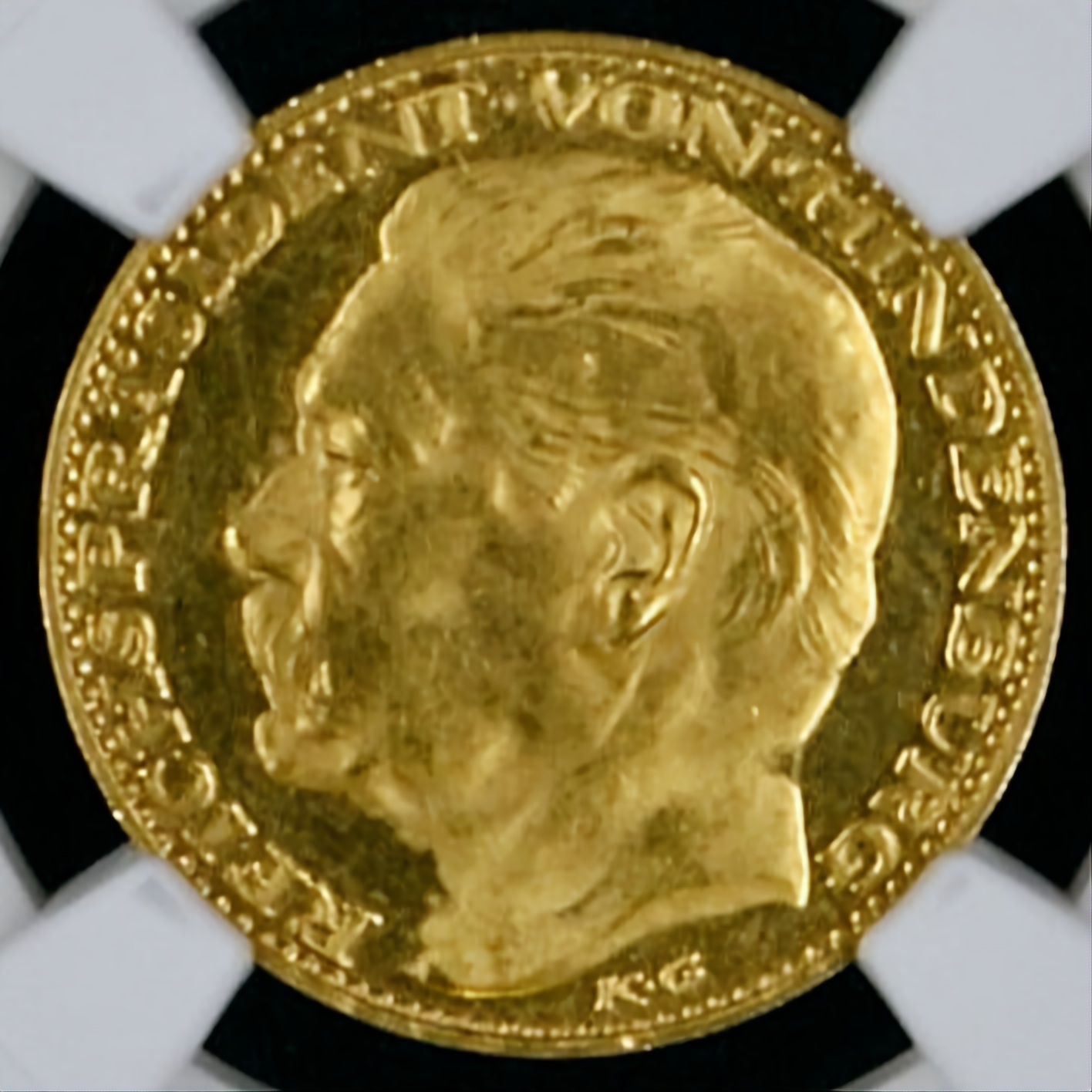 Germany Deutschland Karl Götz Probe Pattern 10 Mark Probe Gold 1928 ...