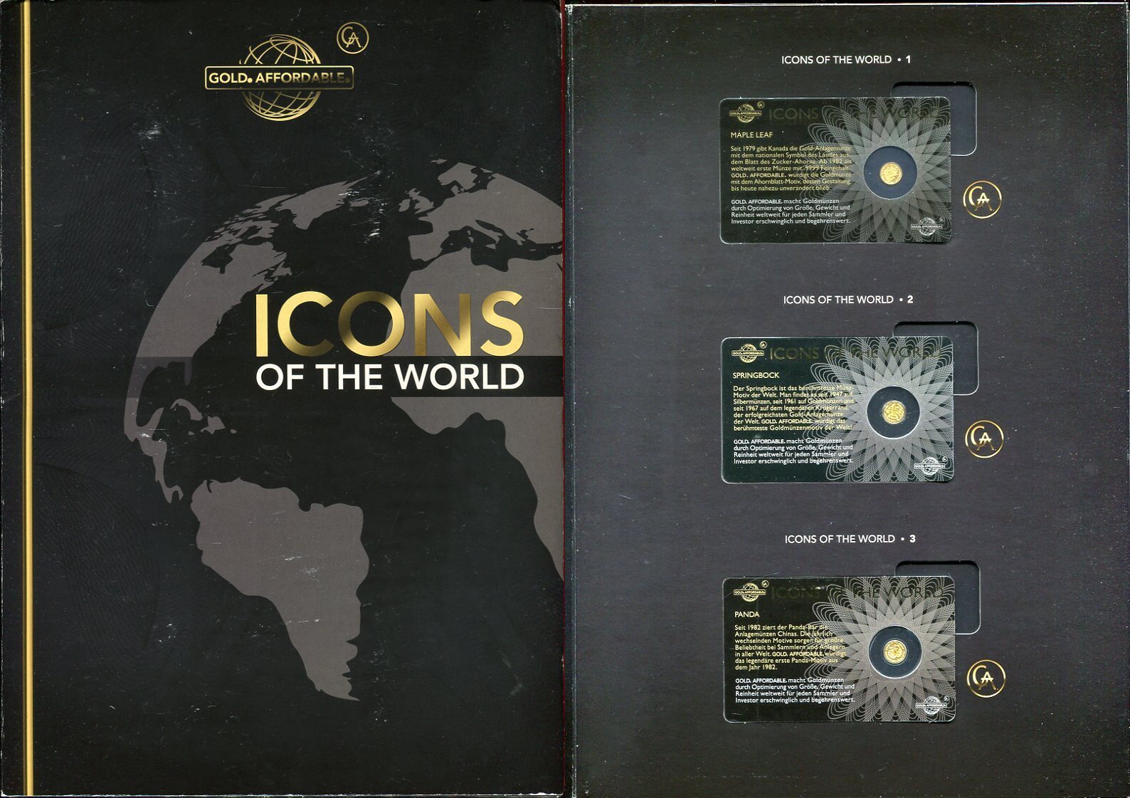 Ruanda, Rwanda 15 Minigoldmünzen - 1/200 Unze Gold 2017 / 2018 Icons of ...