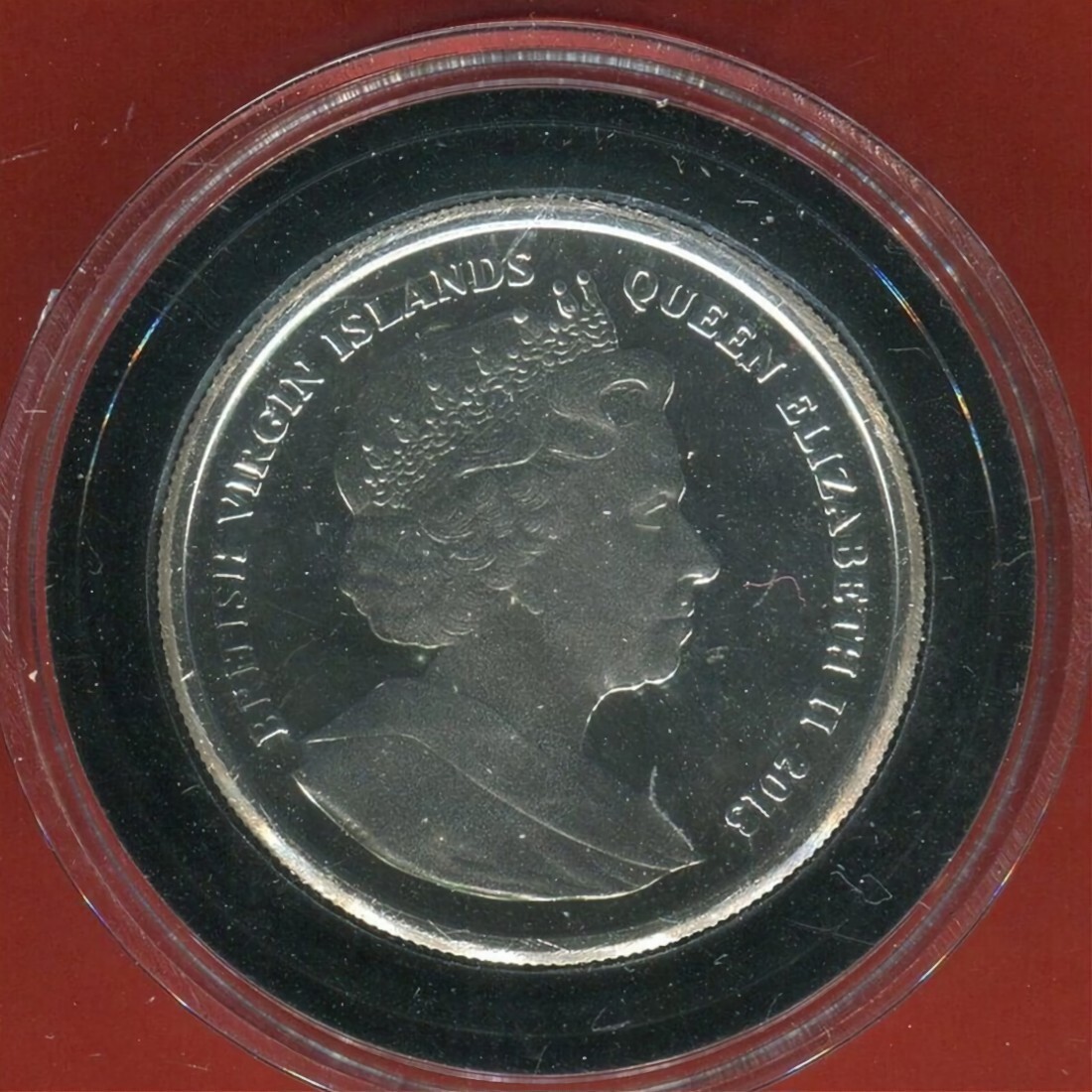 British Virgin Islands 10 Dollars Silbermünze 2013 High Relief Pyramid ...