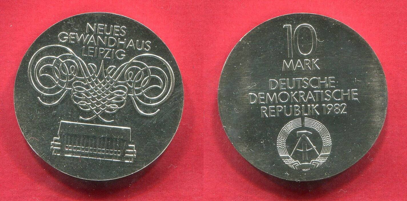 Deutsche Demokratische Republik 10 Mark Gedenkmuenze 1982 Eröffnung ...