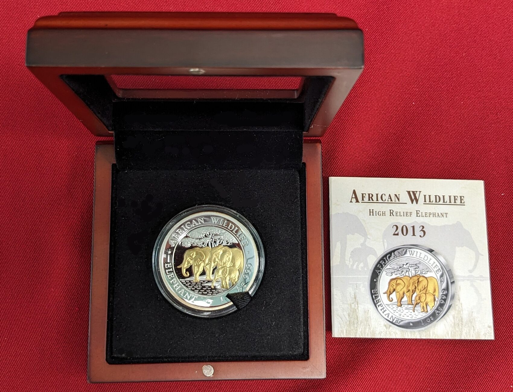 Somalia 100 Shillings Silbermünze - 1 oz Ag 999 2013 African Wildlife ...