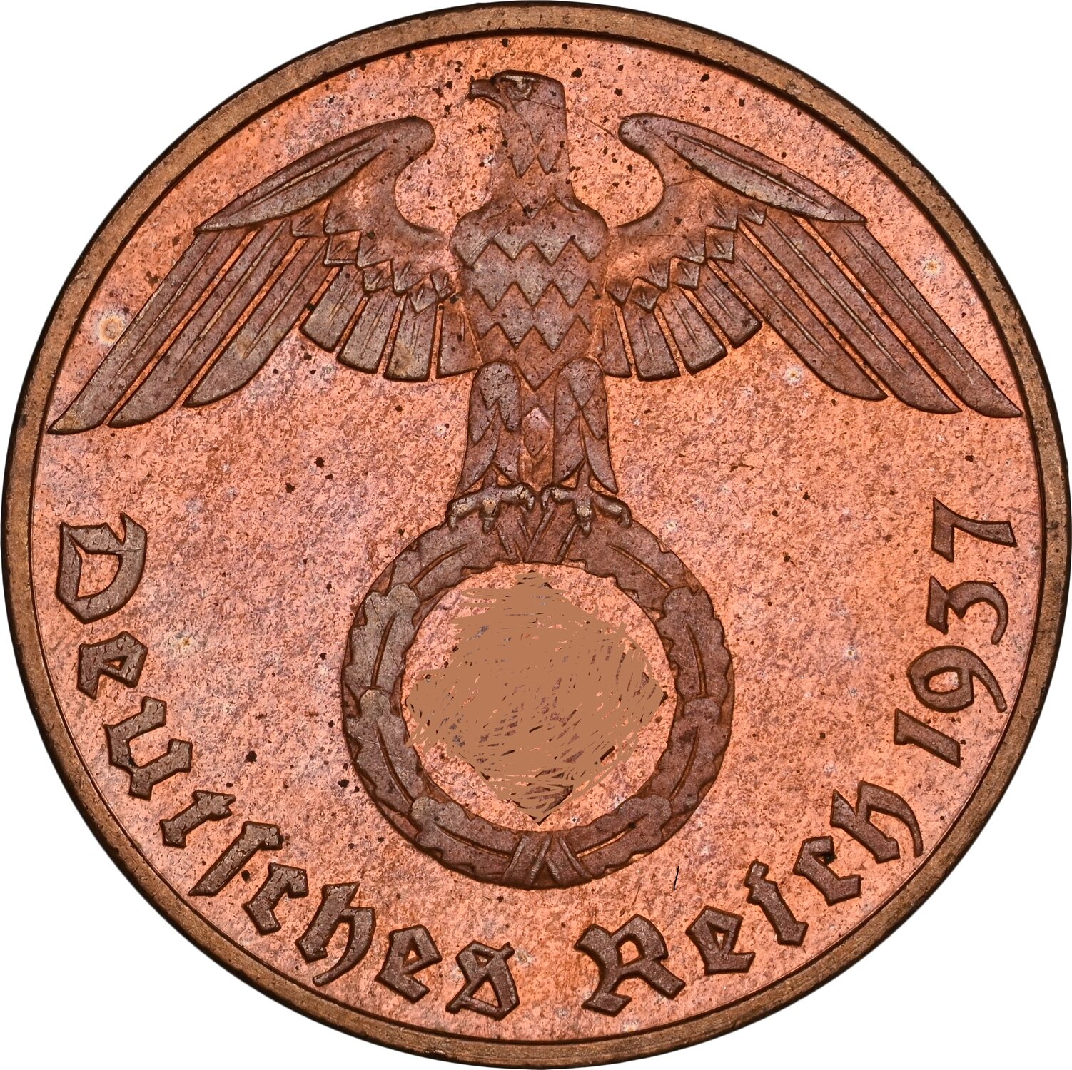 Germany Deutschland 1933 - 1945 1 Pfennig 1937 G Extrem Selten in PP ...