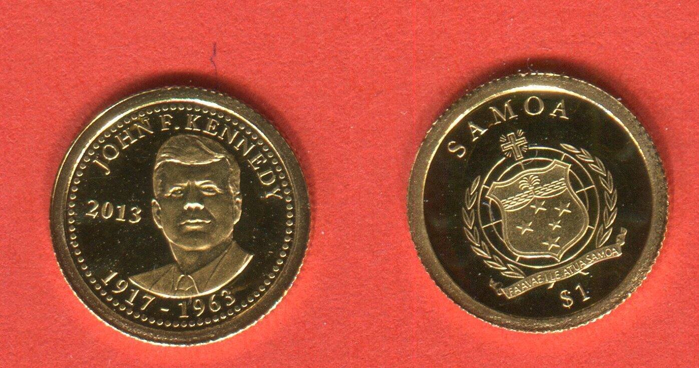 Samoa 1 Dollar 2013 John F. Kennedy Polierte Platte mit Zertifikat | MA ...