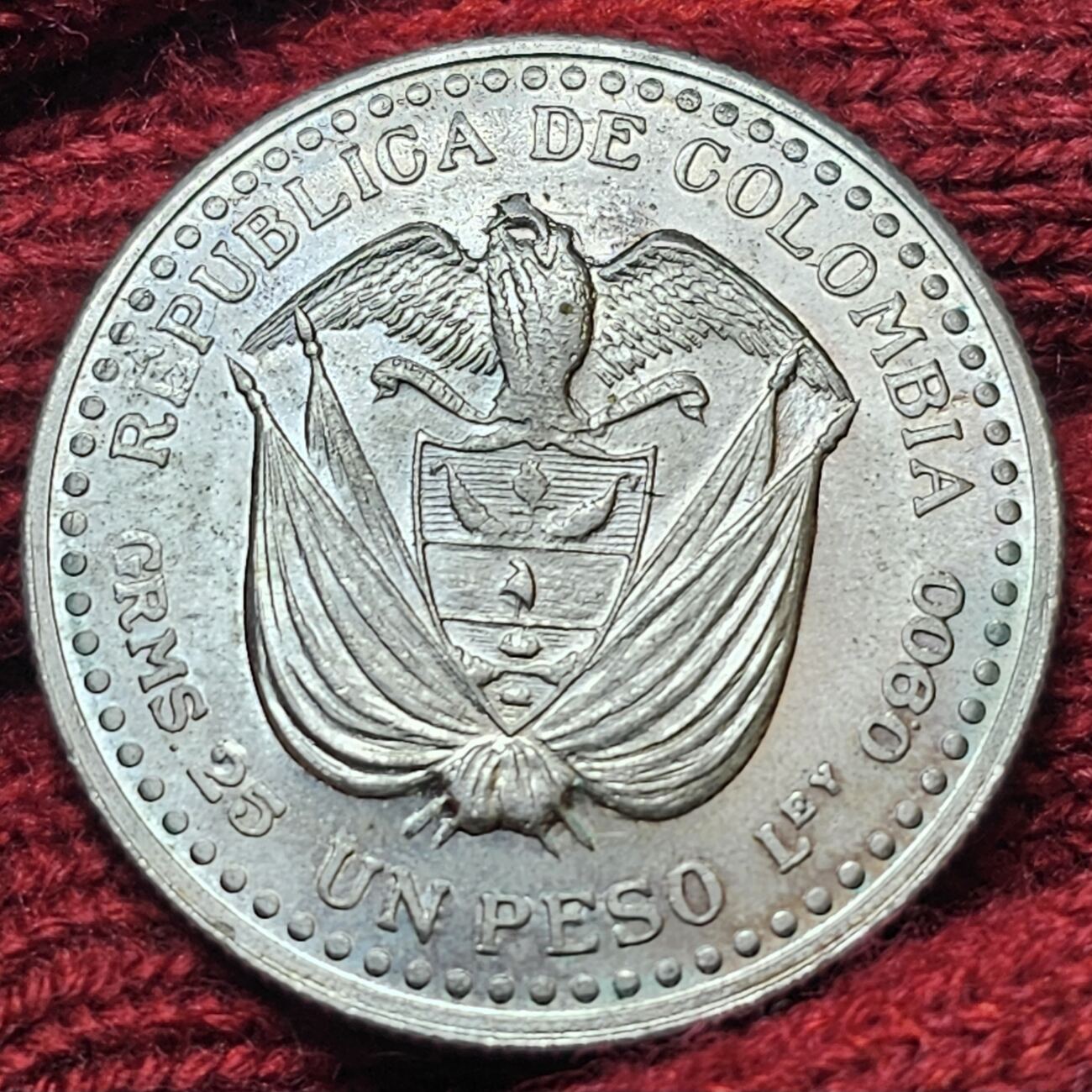 Kolumbien Colombia 1 Peso 1956 200-jähriges Jubiläum - Popayan Mint ...