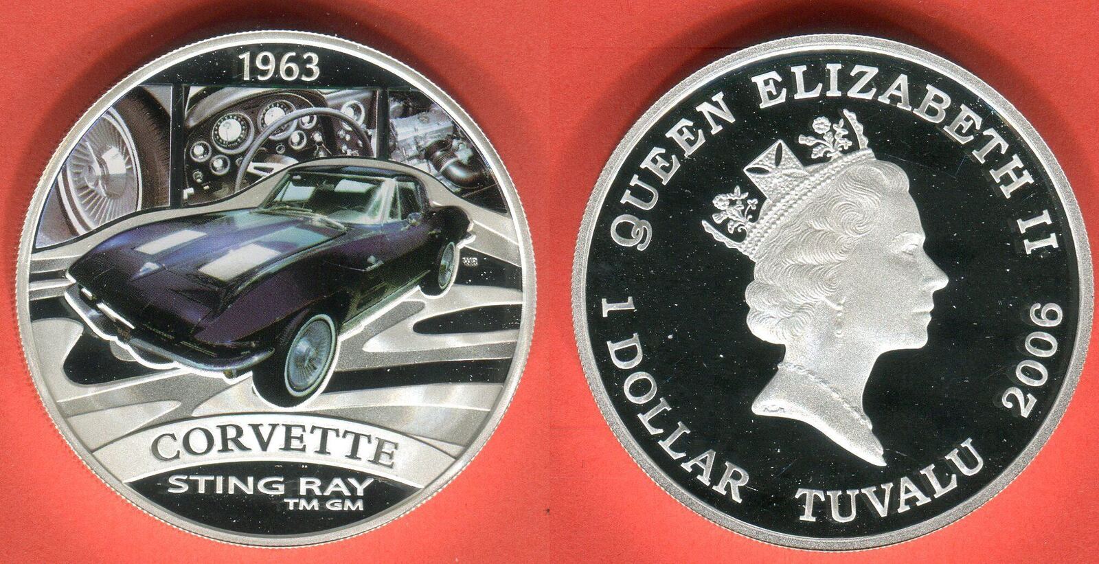 Tuvalu 1 Dollar Silbermünze - 1 oz Silver Proof Coin 2006 International ...