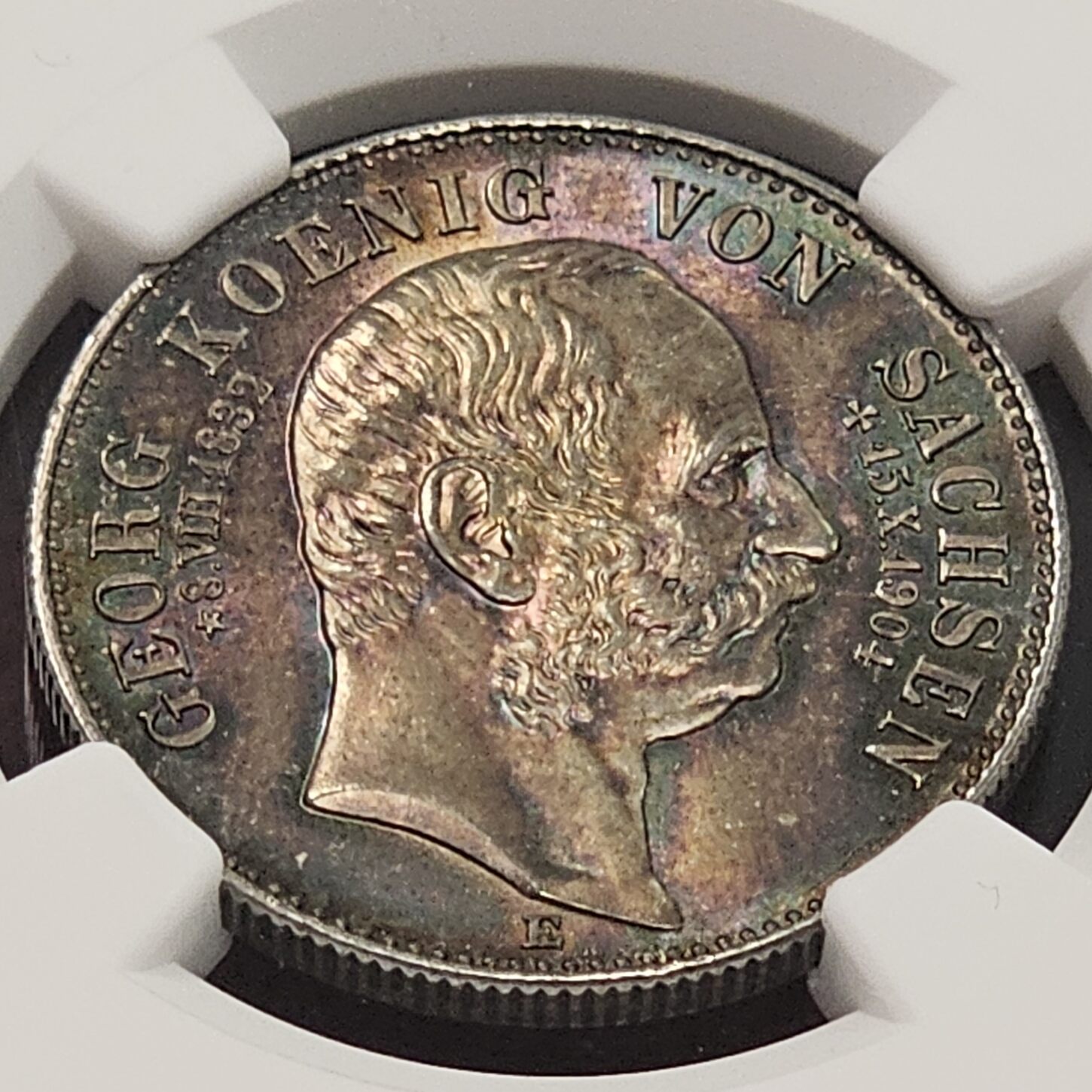 Germany Deutschland Sachsen Saxony Kaiserreich 2 Mark 1904 E Tod Death ...