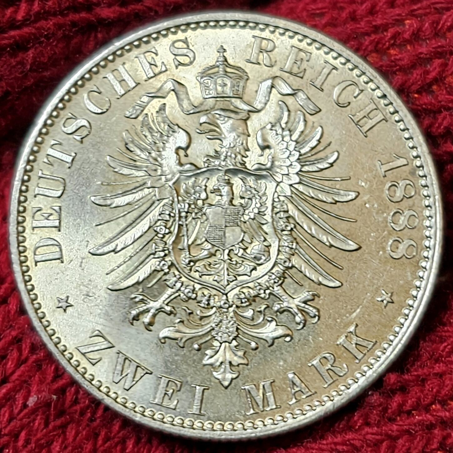 Deutschland Germany Kaiserreich Preußen 2 Mark 1888 A Kaiser Friedrich ...