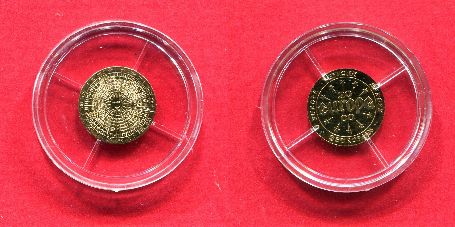 Deutschland Goldmedaille Europa Kalender 2000 proof in capsule with ...