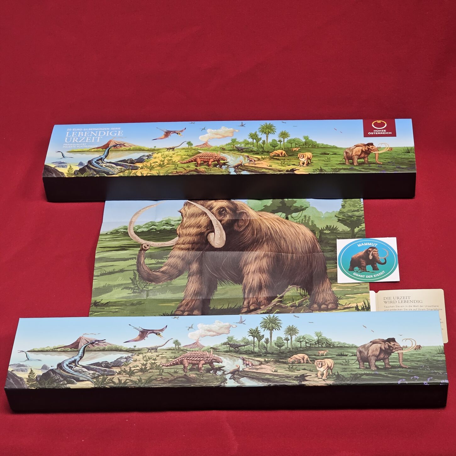 Österreich 5 x 20 Euro Silbermünzen Set 2013-2015 Lebendige Urzeit ...