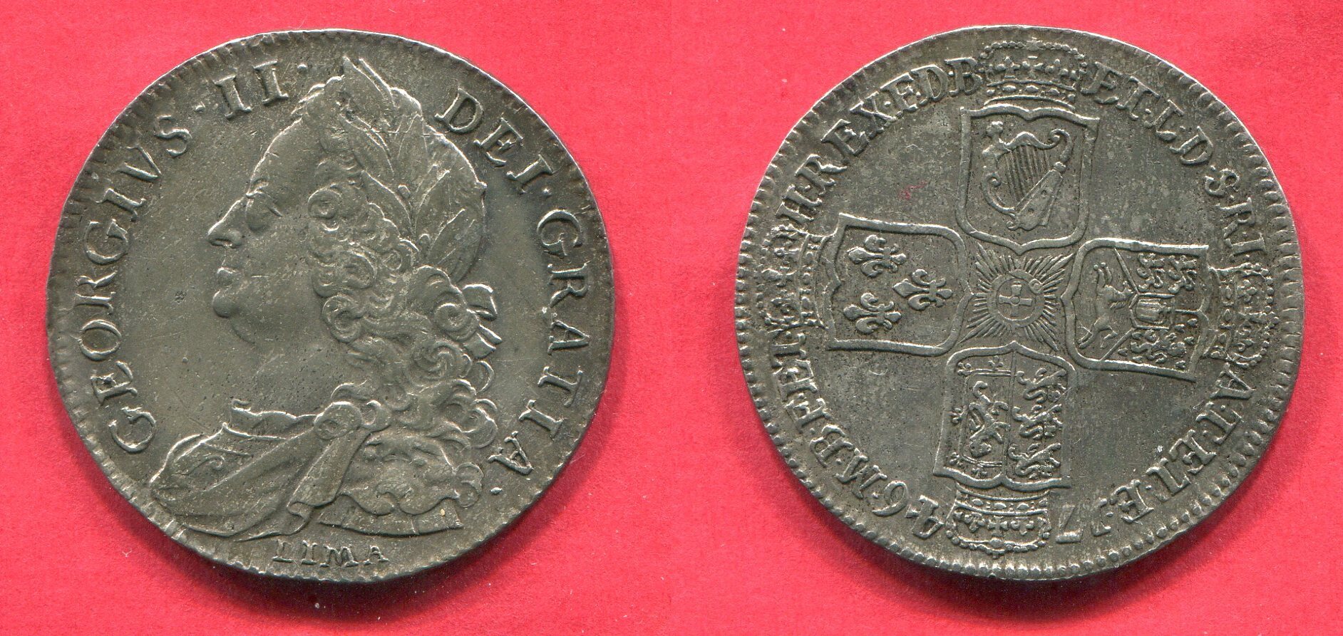 England Großbritannien United Kingdom 1/2 Crown 1746 Georg II. 1727 ...