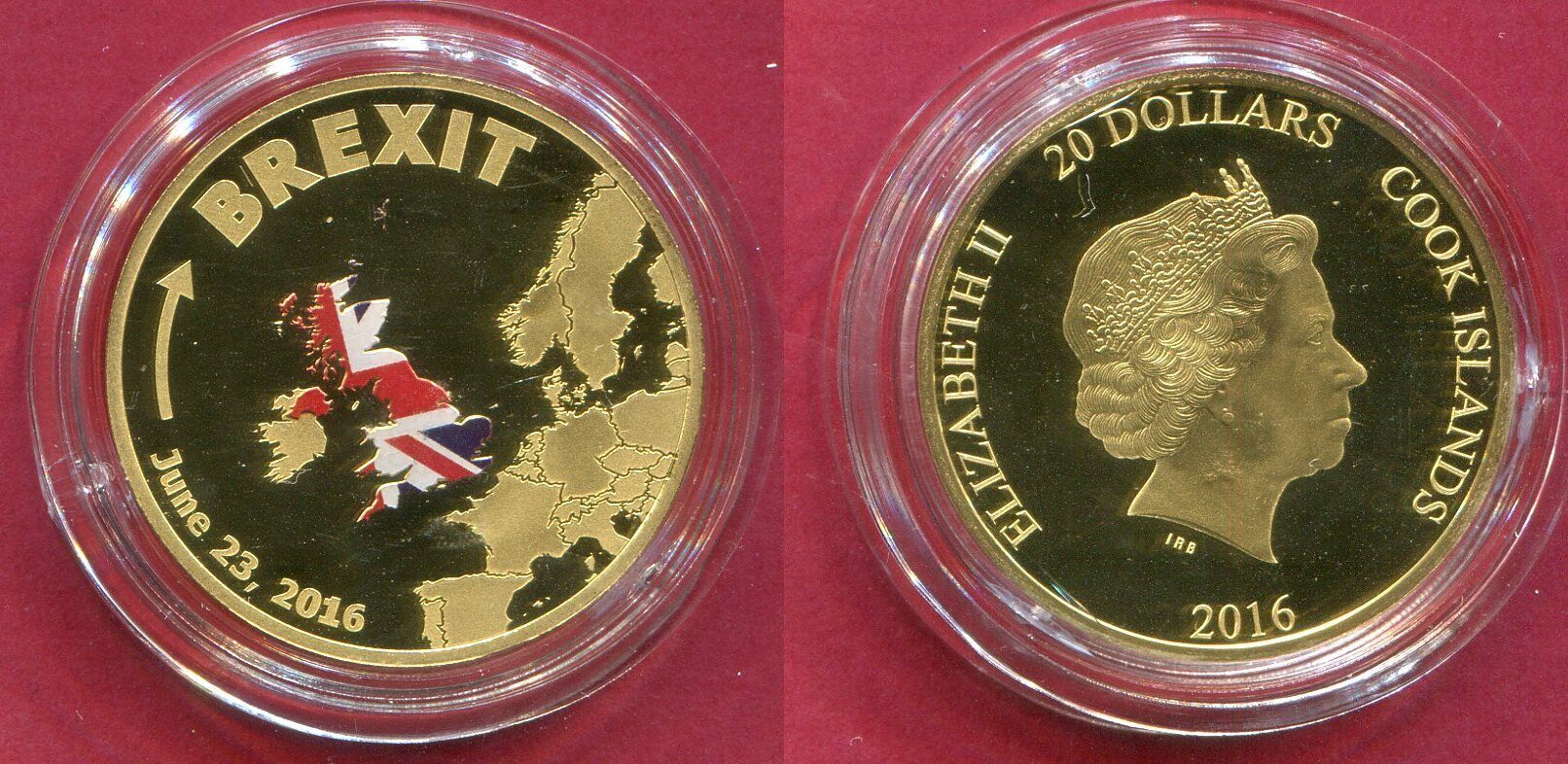 Cook Islands Inseln 20 Dollars 1/10 Unze Ounce Gold 2016 June 23 ...