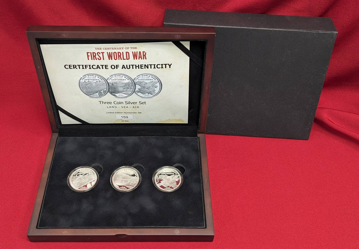 Gibraltar 3 x 5 Pounds Silbermünzen - Three Coin Silver Set 2014 I ...