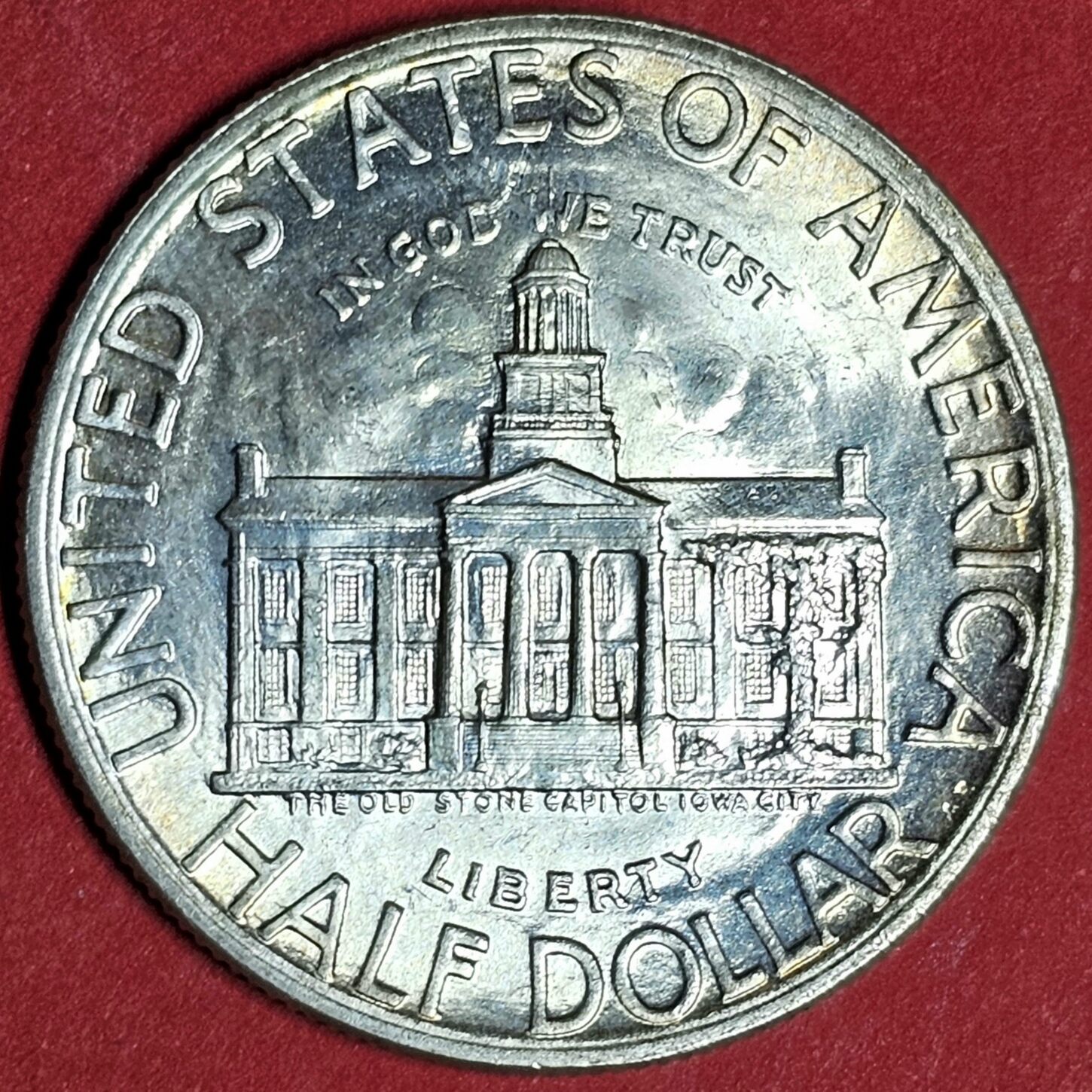 USA 50 Cents 1/2 Dollar commemorative coin 1946 Iowa Statehood ...