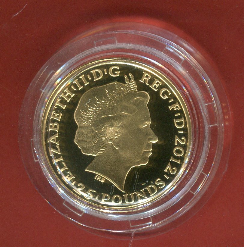 England, UK, Great Britain, Großbritannien 25 Pfund - Pound Goldmünze ...
