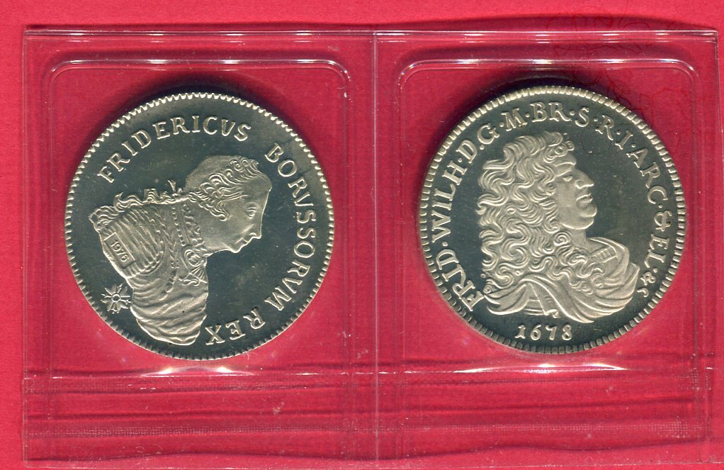 Deutschland 2 Silbermedaillen im Set Nachprägung 1976 Repliken ...