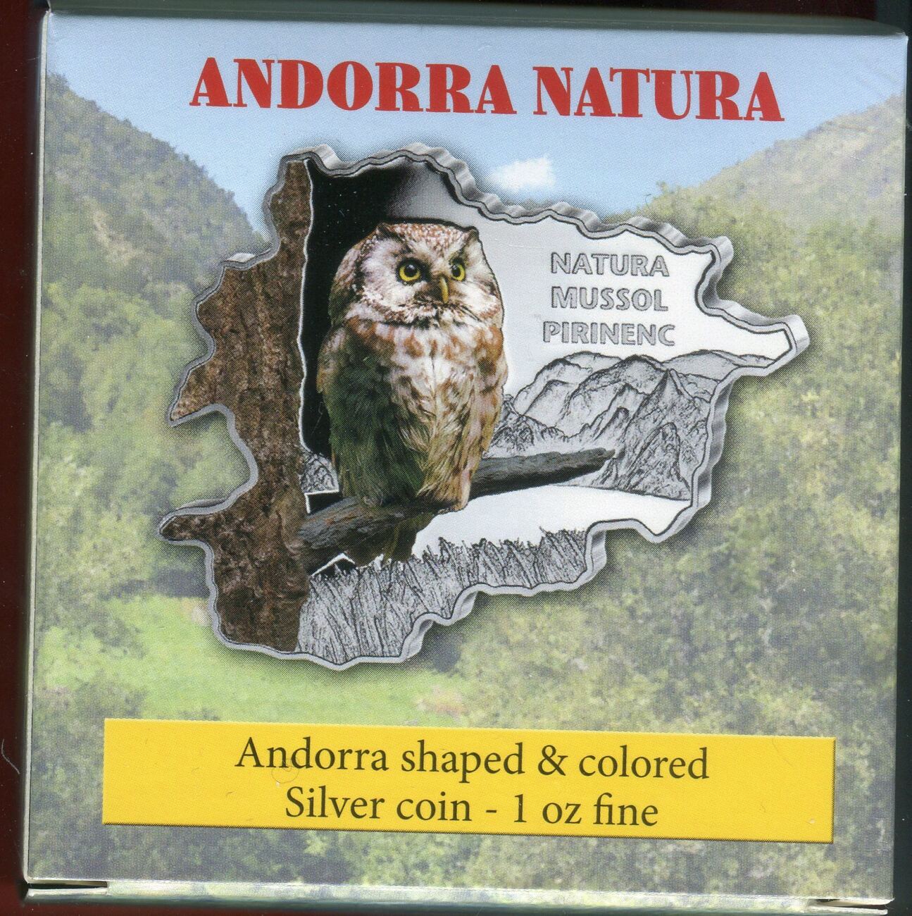 10 Diner Silbermünze - 1 oz fine 2013 Tengmalm´s Owl - Andorra Natura ...