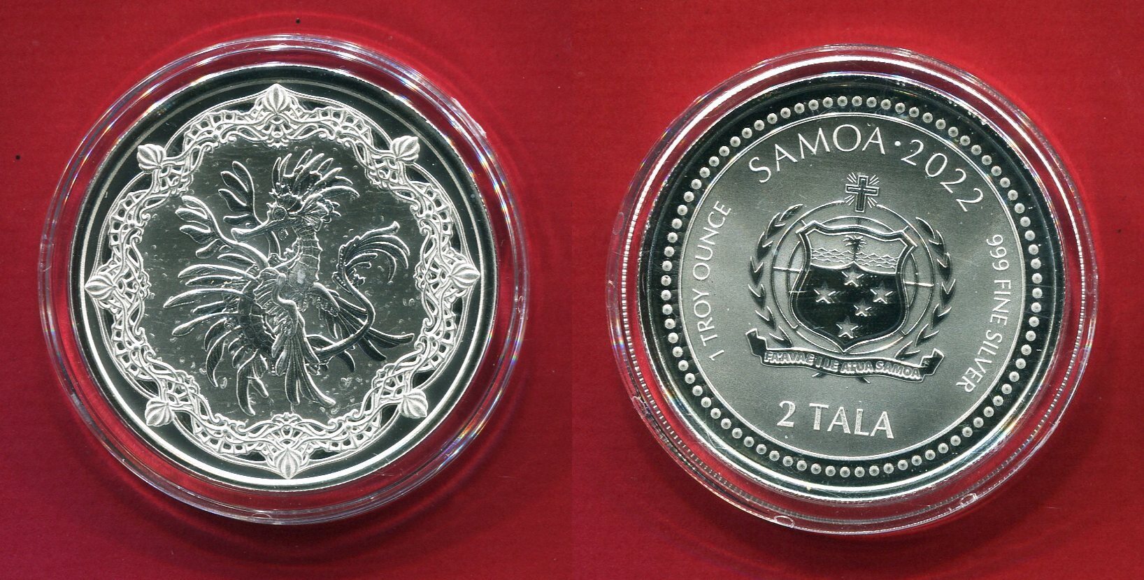 Samoa 2 Tala Silbermünze 2022 Seepferdchen (1 oz) BU in capsule | MA-Shops