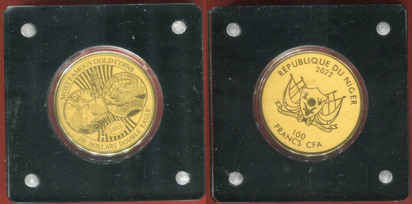 Republique du Niger 100 Francs CFA Goldmünze 2022 1/200 Unze - 20 ...