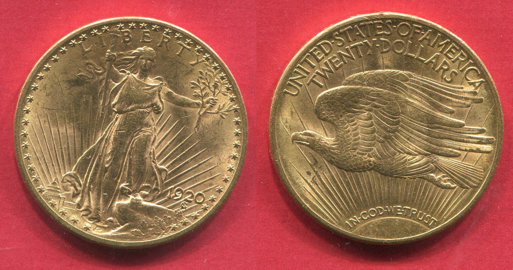 The United States of America USA 20 Dollars 1920 St. Gaudens Double ...