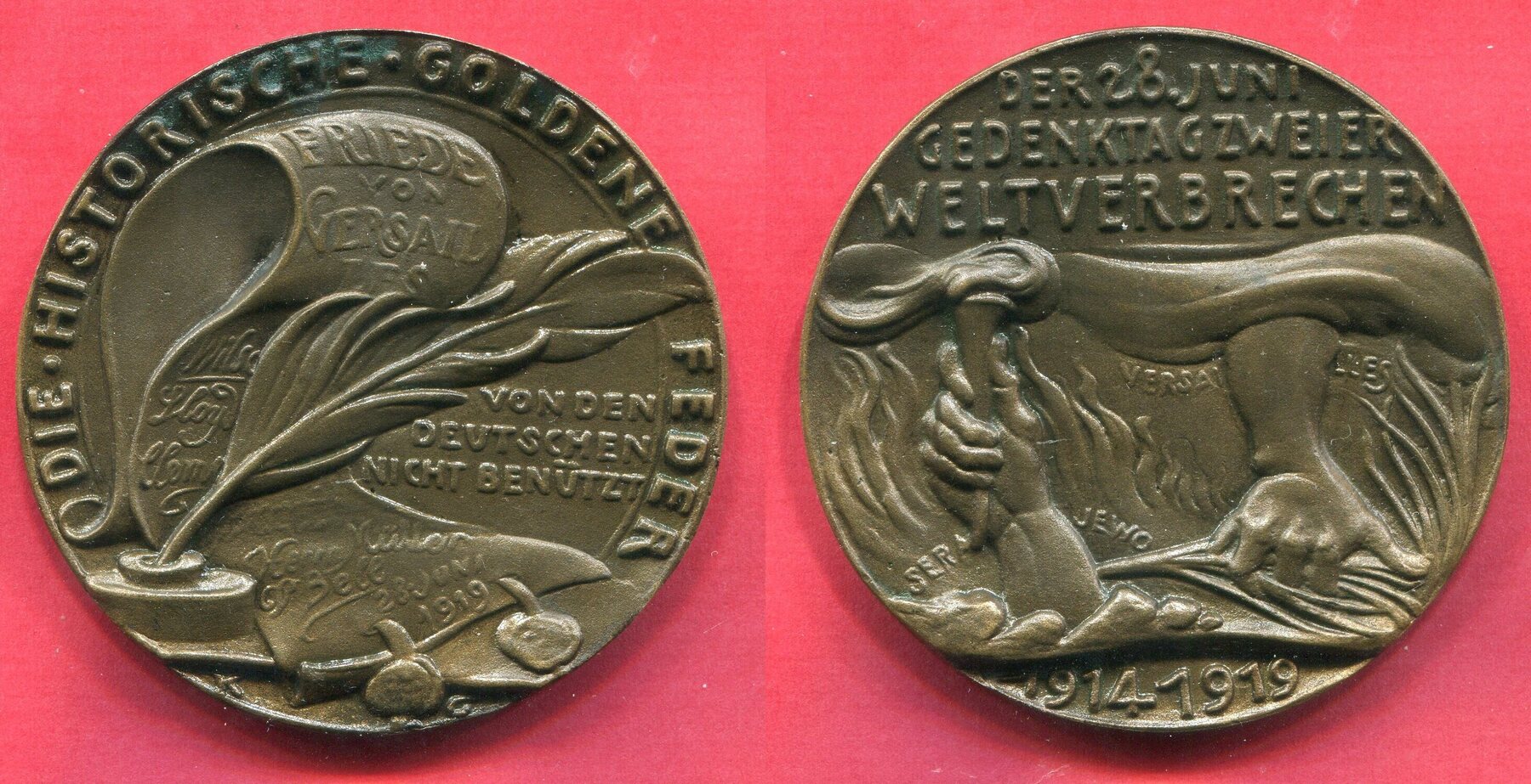 Karl Goetz Deutschland Germany Bronze Gußmedaille Bronze Cast ...