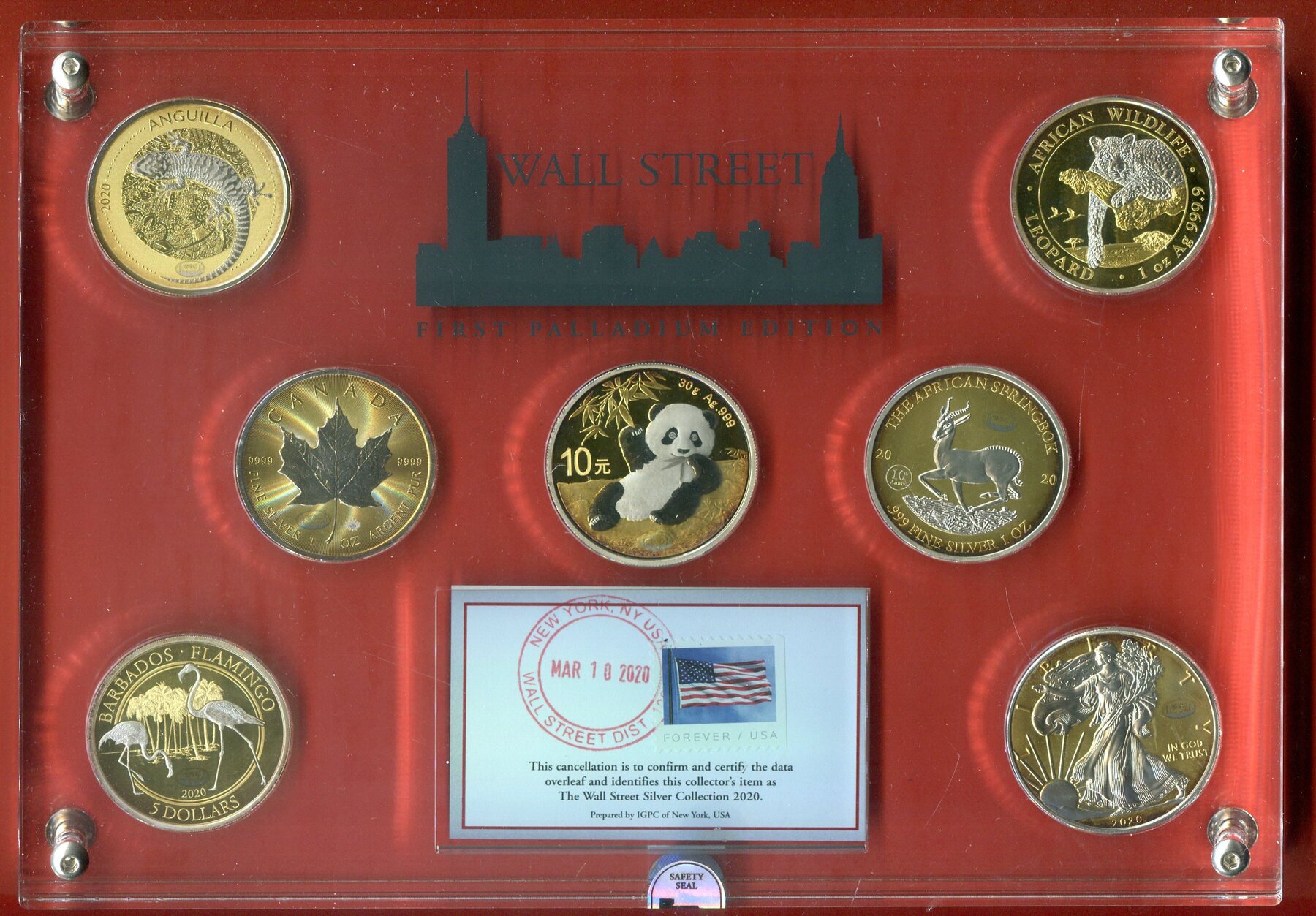 USA, Kanada, China, England, Australien etc 6 x 1 Unze Silber, 1 x 30g ...