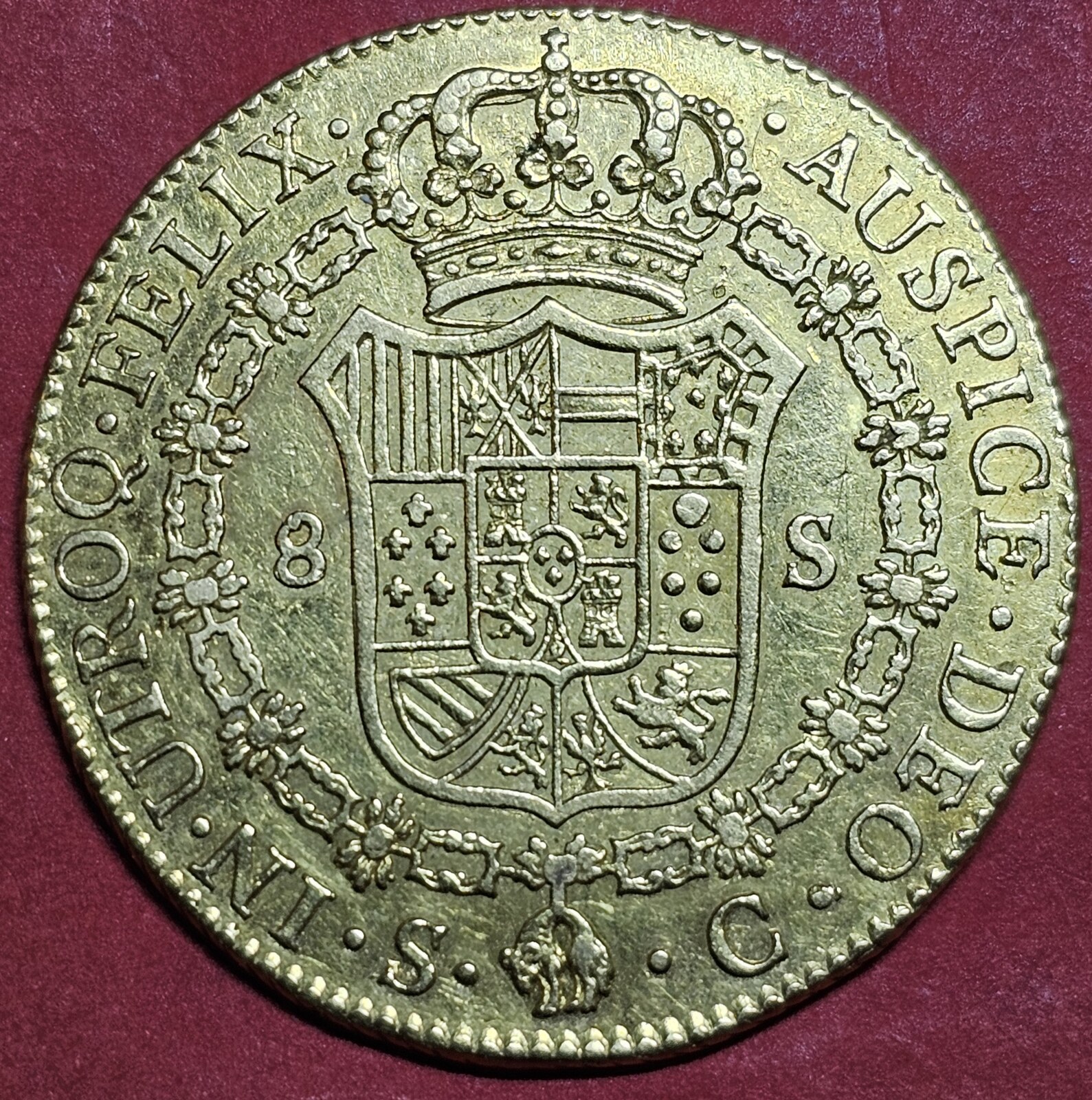 Spanien Spain 8 Escudos 1788 S C Carolus Charles Karl III.1759 - 1788 ...