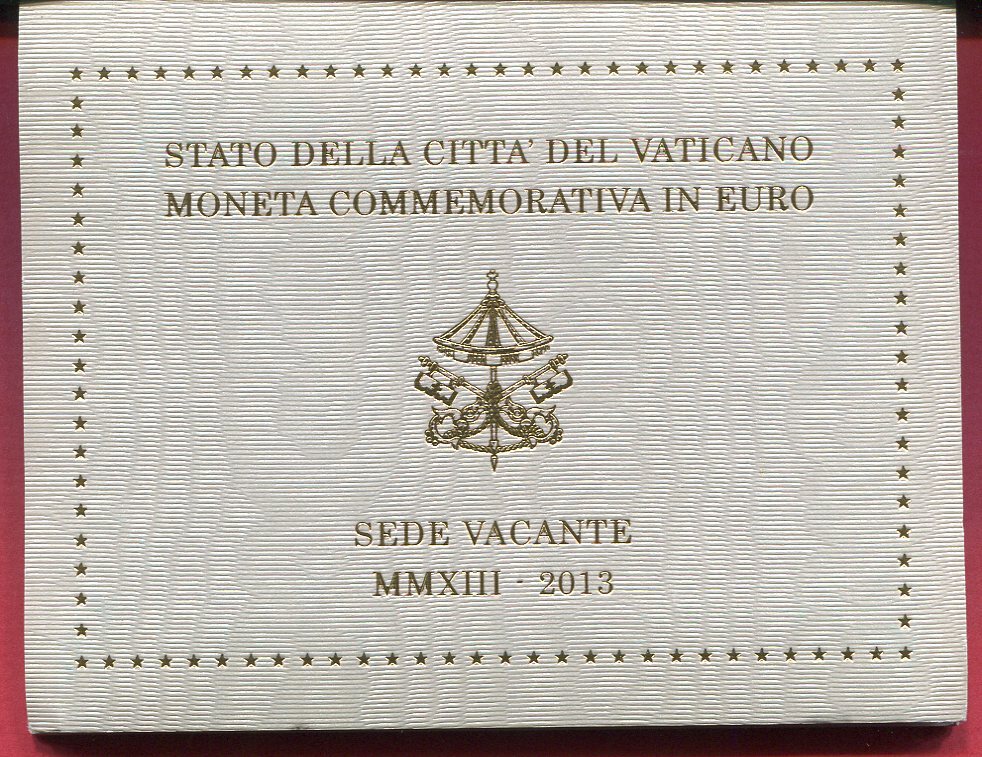 Vatikan 2 Euro Gedenkmünze 2013 Sede Vacante MMXIII unc. coin | MA-Shops