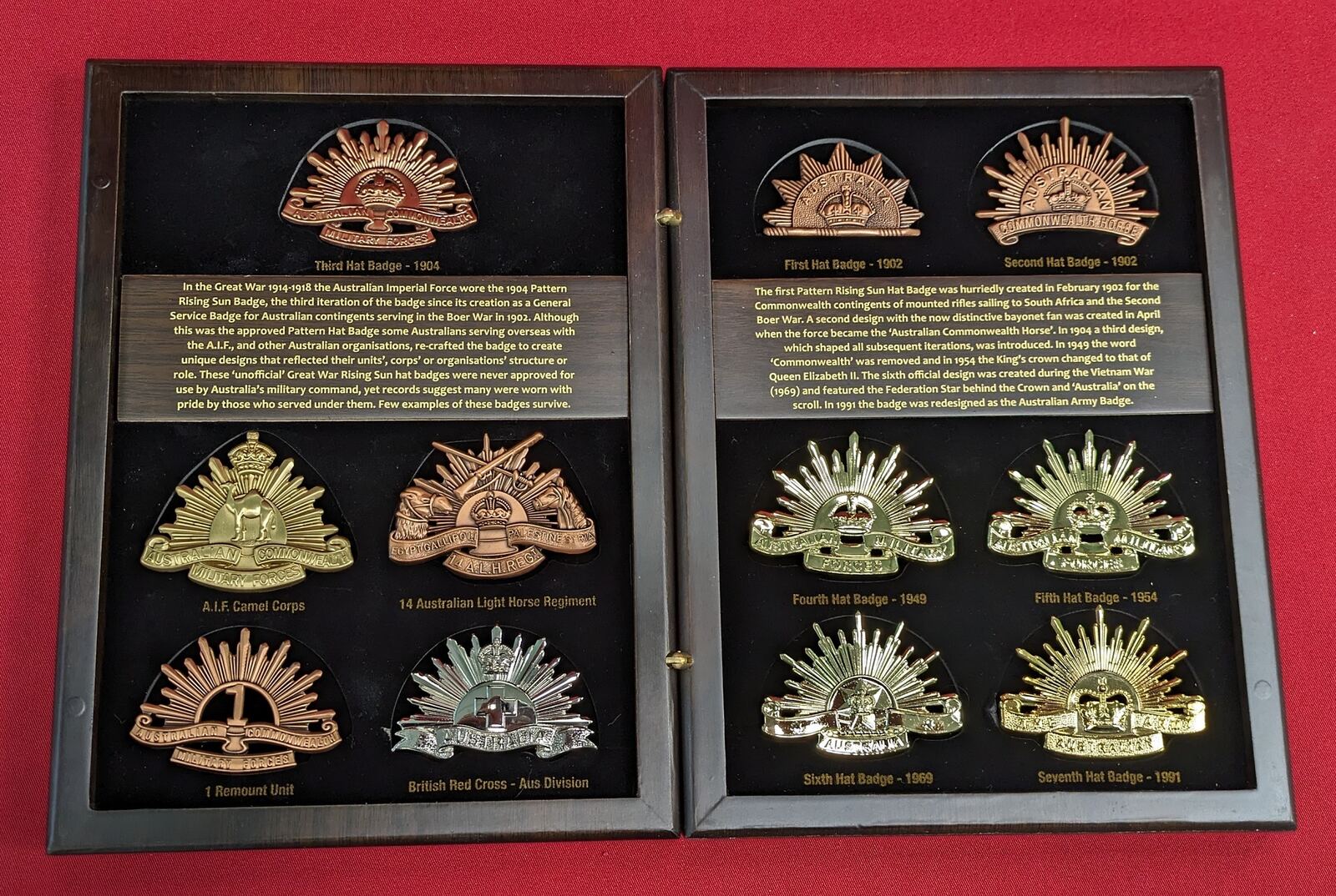 Australien Australia Badges Set 2011 Great War Commemorative Rising Sun ...