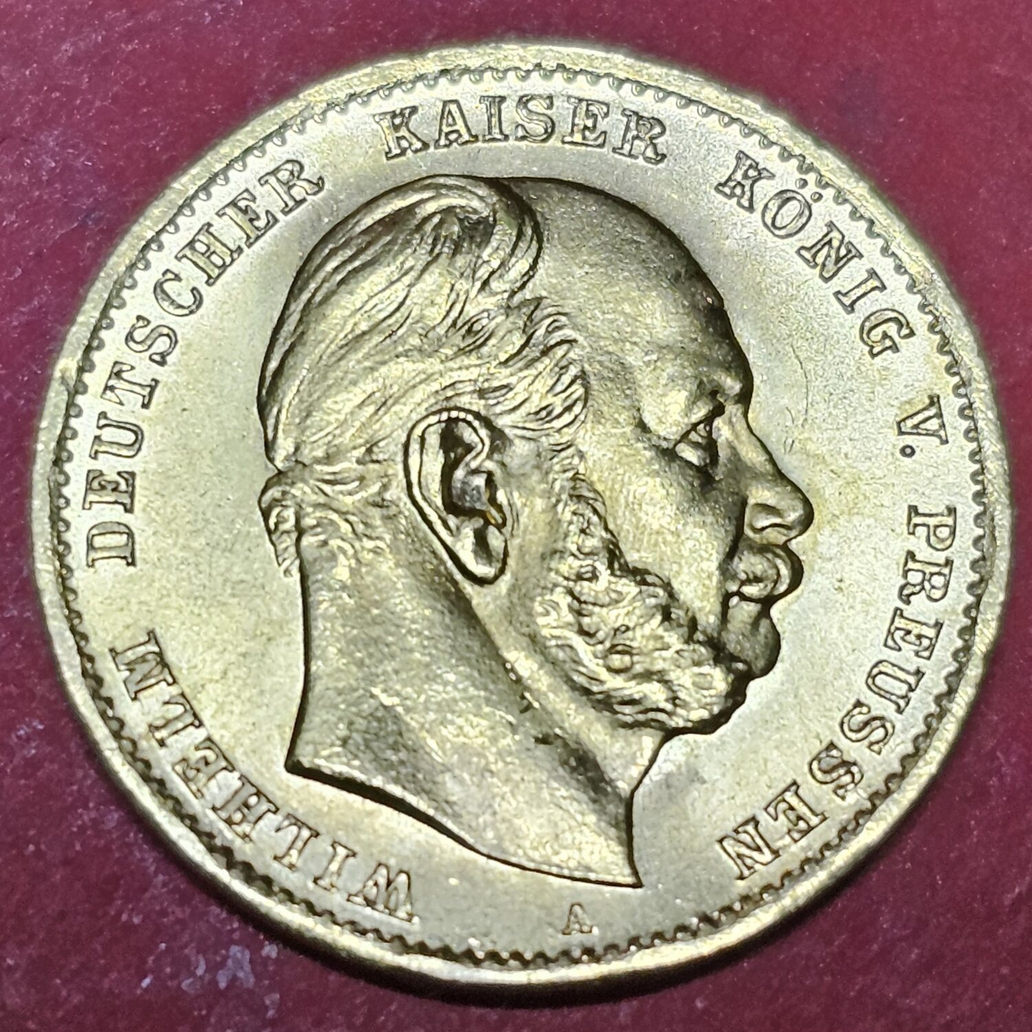 Preußen, State of Prussia German Empire 10 Mark Goldmünze Kursmünze ...