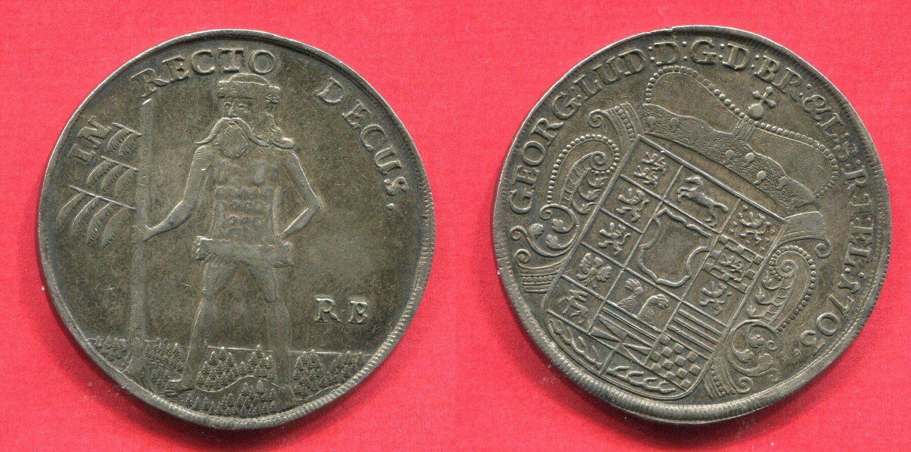 Braunschweig - Lüneburg - Calenberg - Hannover Taler 1703 RB George I ...