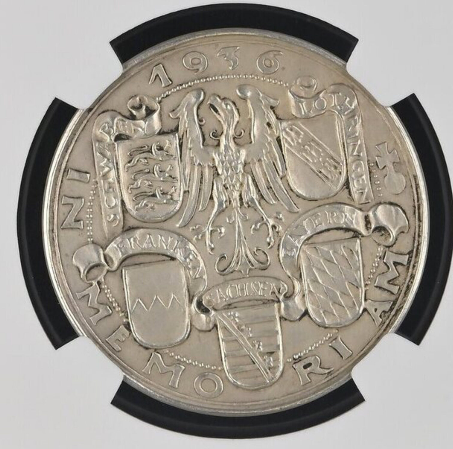 Deutschland Karl Goetz Silbermedaille Silver Medal 1936-DATED Heinrich ...