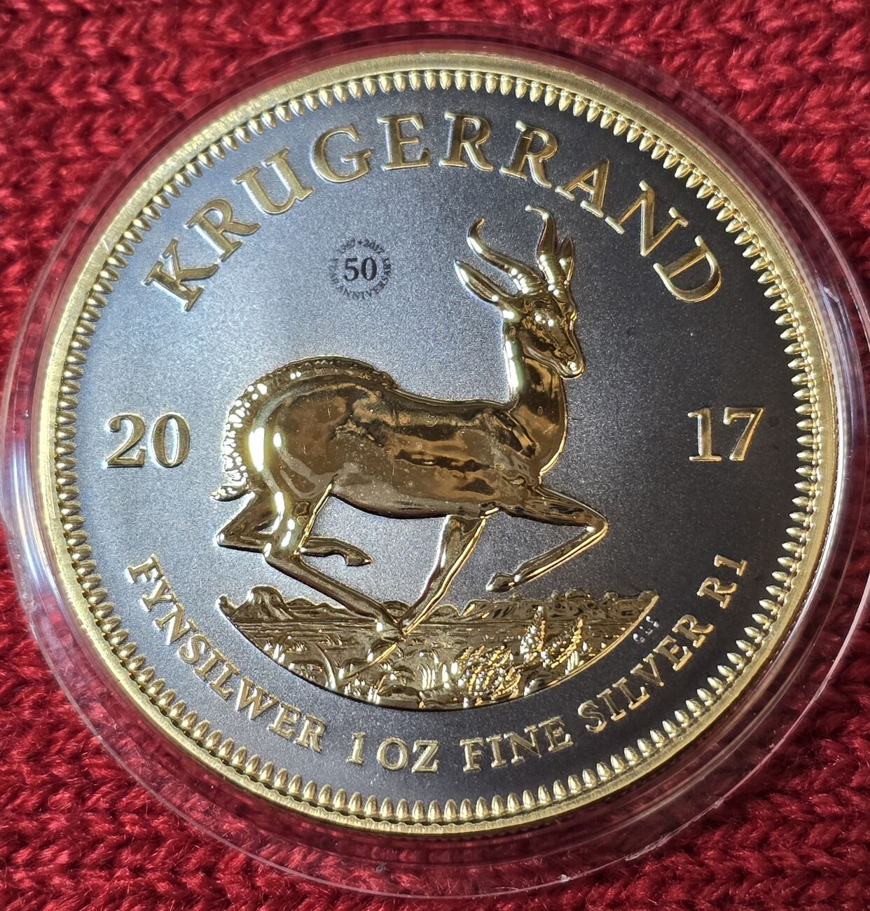 Südafrika, South Africa Schwarz Ruthenium Goldapplikation 2017 50 Jahre ...